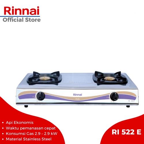 Jual KOMPOR RINNAI 522C 522E 522S GAS STOVE RINAI 522 C E S 2 TUNGKU ...