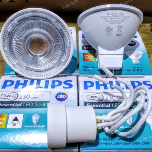 Jual PHILIPS Lampu Sorot SpotLight 3W 3Watt 220V AC Halogen Spot Led Mr16 - Kuning - Jakarta ...