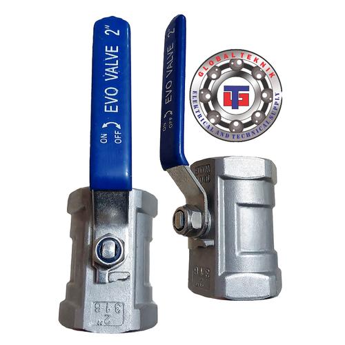 Jual Ball Valve Merk Evo 2" Stainless Steel 100% SS 316 1000 WOG - Kab ...