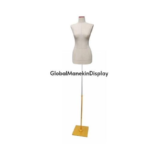 Jual Manekin Pola Patung Jahit Ukuran M Pakai Tiang Besi Kotak - KREM ...