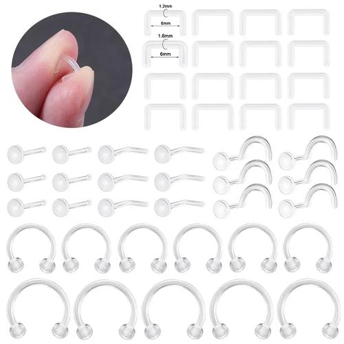 Jual Anting 1piece Piercing U Shape Invisible Septum Bening Acylic ...