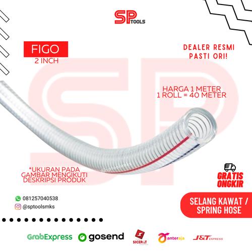 Jual SELANG KAWAT PVC SPIRAL SPRING HOSE 2" 2 INCH FIGO ROLL/METER ...