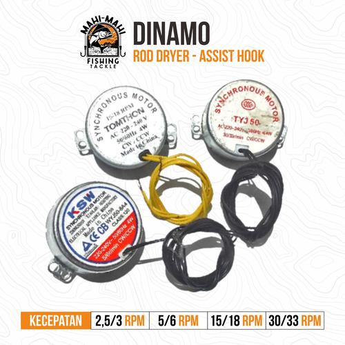 Jual Dinamo 5 15 30 rpm Wrapping Joran Synchronous Motor - 5/6 rpm ...