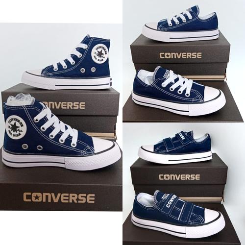 Jual Sepatu Converse Anak Perekat/Tali Tinggi/Tali Pendek/Navy - 26 ...
