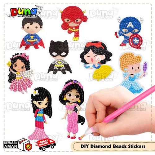 Jual Mainan Edukasi Stiker Manik DIY Diamond Painting Beads Sticker ...
