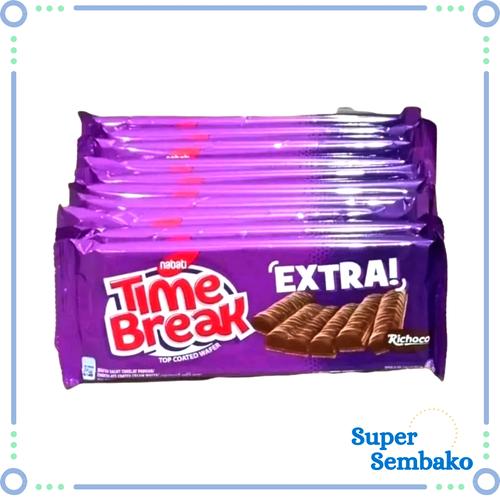 Jual SNACK WAFER COKELAT TIME BREAK EXTRA NABATI COKLAT 36g RENCENG ISI ...