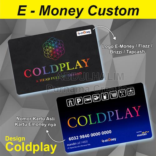 Jual Kartu Emoney E Money Flazz Tapcash Brizzi Design COLDPLAY - Brizzi ...