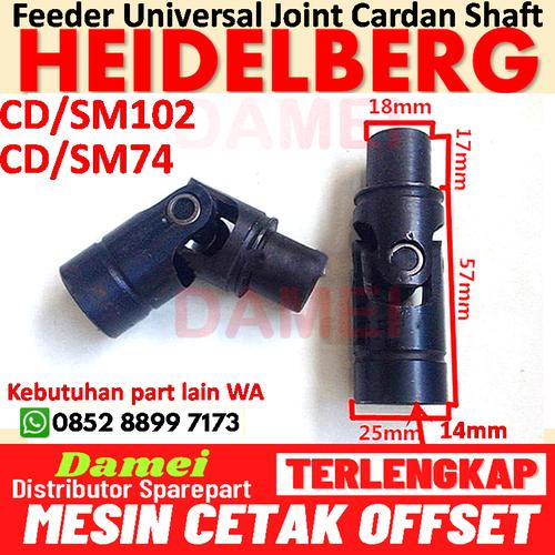 Jual Heidelberg Universal Joint Feeder SORM SM102 Joint Cardan Shaft ...