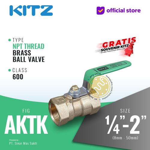Jual Ball Valve NPT KITZ Fig. 600 AKTK , Drat Kasar NPT - 1" - 25mm ...