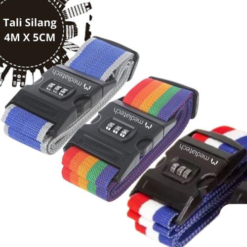 Promo Tali Koper Silang - X Cross Luggage Strap Belt Kunci Kombinasi 4 ...