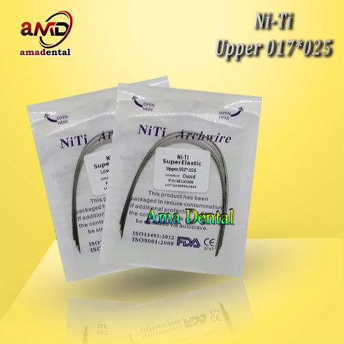 Jual Dental niti wire recta 17 x 25 upper dan lower isi 10pcs - 017 x ...