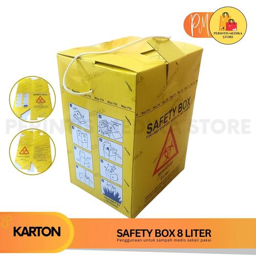 Jual Safety Box Biohazard Kapasitas 8 Liter l Wadah Untuk Limbah Medis ...