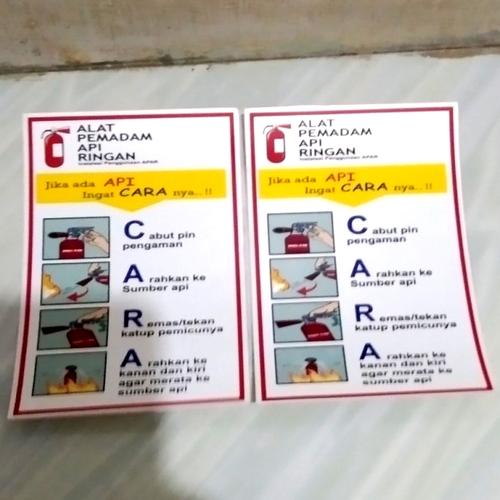 Jual SIGN STIKER CARA MEMAKAI TABUNG PEMADAM API UK.10X15CM.SAFETY.K3 ...