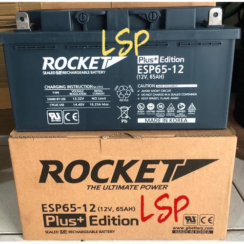 Jual Aki Rocket ESP65-12 VRLA 12V 65Ah Baterai Accu Rocket ESP 65-12 - Jakarta Utara - Limin's ...