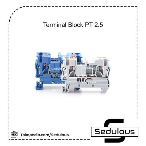 Jual Push In Terminal Block Spring Type PT 2.5 PT2,5 - Abu-abu - Kab ...