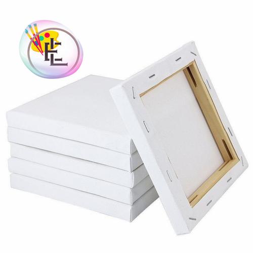 Jual kanvas Canvas lukis putih polos ukuran 10 x 10 cm plus rangka kayu ...