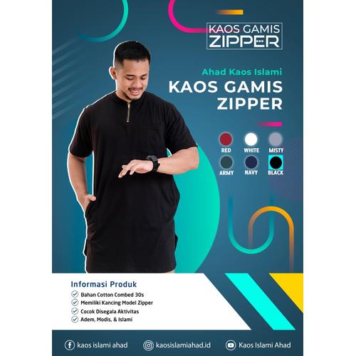 Jual Kurta Gamis Pria By AHAD Original Bahan Premium - Hitam, L - Kota ...