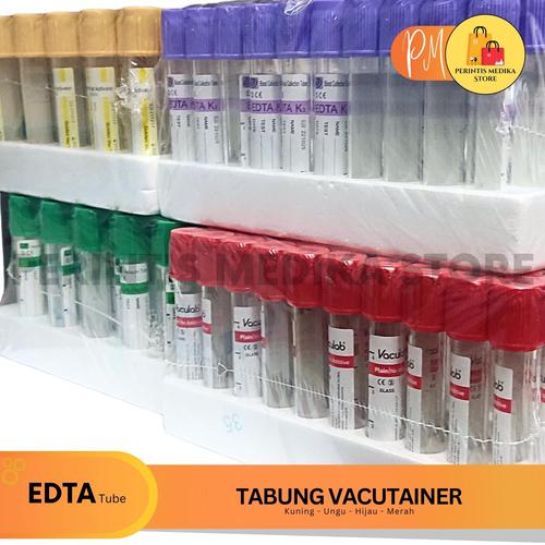 Jual Tabung Darah EDTA Vacutube 3ml l EDTA Tube - Merah - Kota Depok ...