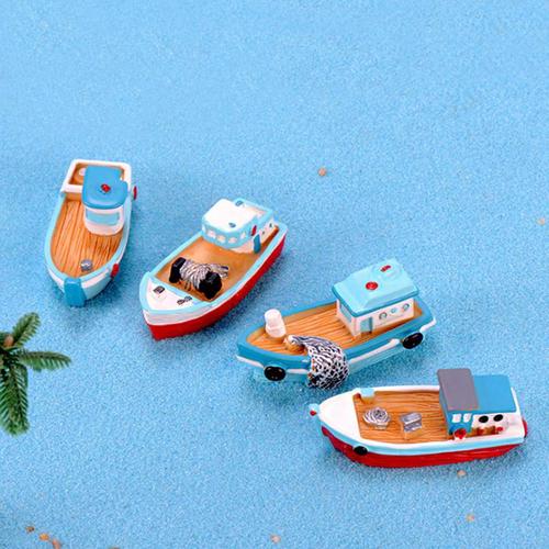 Jual CAT02 Topper Miniatur Perahu Pancing Sampan Tongkang Dekorasi Kue ...