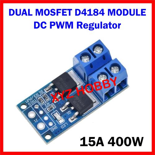 Jual MOSFET Power Switch DC 15A 400W PWM Regulator Speed Controller ...