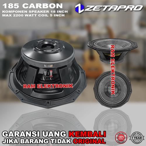 Jual Komponen Speaker 18 Inch ZETAPRO 185 CARBON / 185CARBON Original ...