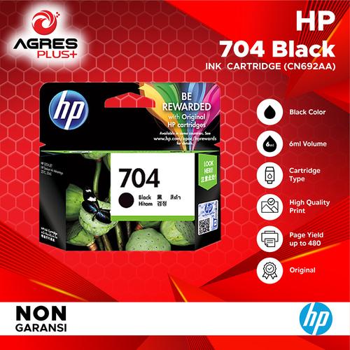 Promo Tinta Printer HP 704 Black Hitam Original Ink Advantage (CN692AA) - Black - Jakarta Pusat ...