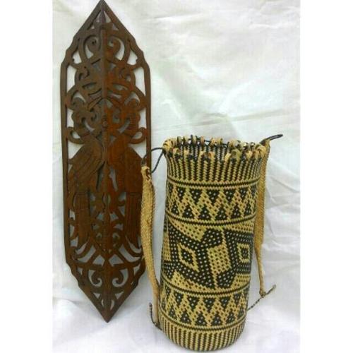 Jual Tas Anjat khas suku Dayak Kalimantan Tas Rotan.l handmade produk ...