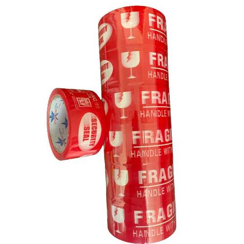 Jual LAKBAN ISOLASI FRAGILE PUTIH & MERAH 2" (48X50YARD) SEVEN STAR ...