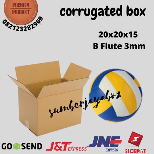 Jual Kardus Karton Box Tebal Kuat KMK/125 B Flute 20x20x15 cm Baru ...