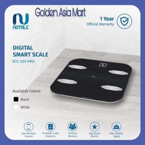 Promo Notale Timbangan Badan Digital Smart Weight Scale with APPS ...