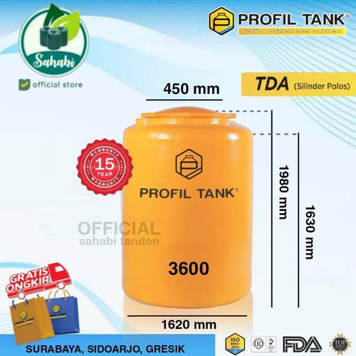 Jual Tandon Air / Tangki Air / Toren Air PROFIL TANK Ukuran 3600 Liter ...