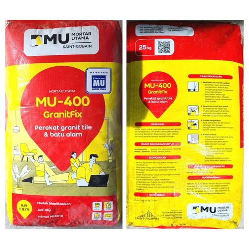 Jual PEREKAT GRANIT TILE & BATU ALAM MORTAR UTAMA MU-400 GRANIT FIX ...