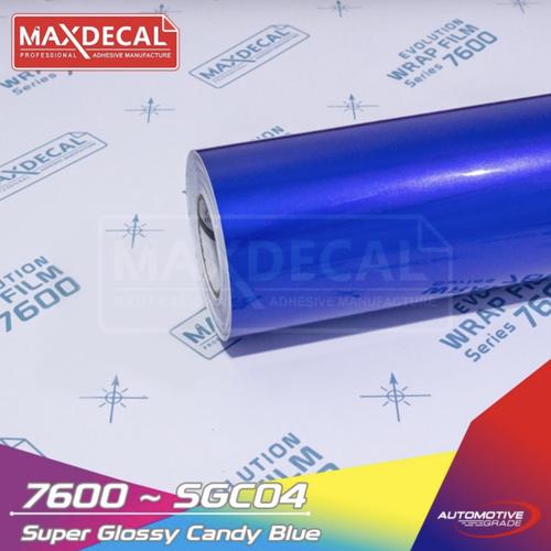 Jual MAXDECAL 7600 SGC04 Blue Super Glossy Candy Metallic Evolution ...
