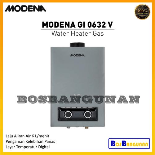 Jual Pemanas Air Gas MODENA 6 LITER / Water Heater MODENA GI 0632 V - Kota Bandung - BosBangunan ...