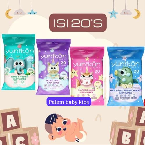 Jual YUNIKON WET TISSUE ISI 20S TRAVEL PACK / TISU BASAH BAYI&ANAK ...