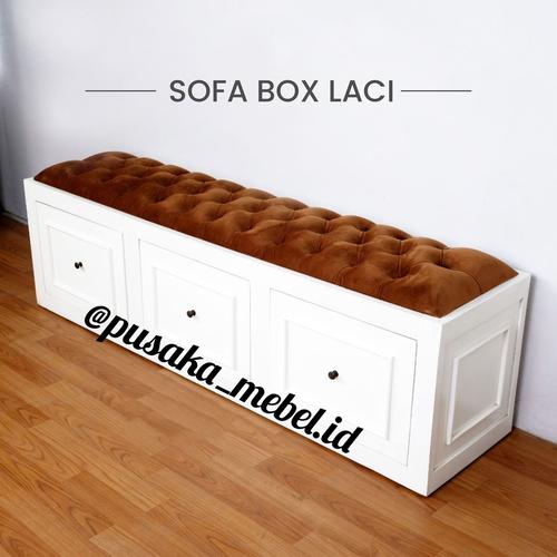 Jual sofa box storage, bench storage multifungsi, sofa bench rak sepatu ...
