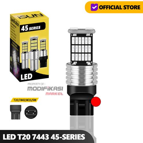 Jual LAMPU LED SEIN SIGN REM BRAKE TANCAP T20 7443 4 KAWAT 45 TITIK ...