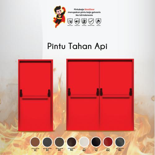 Jual Pintu Fire Door | Pintu Anti Api Baja 200x240 Golden Agin GA-9FD ...