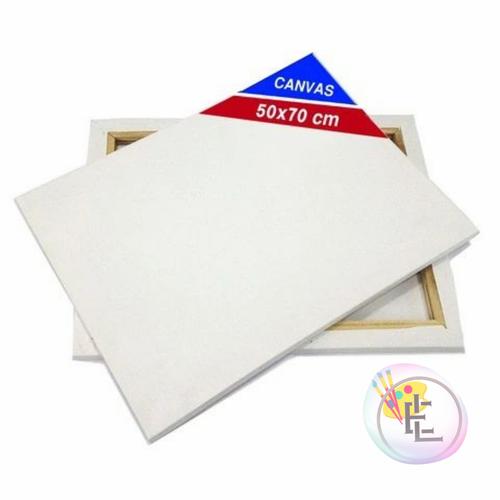 Jual kanvas / Canvas lukis putih polos siap pakai ukuran 50 x 70 cm ...