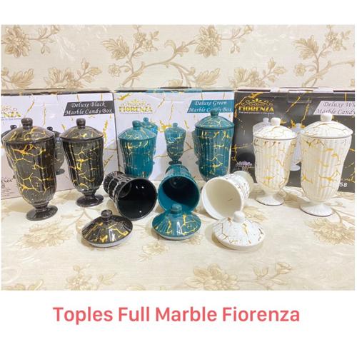 Jual Toples Permen Full Marbel Fiorenza Warna Hitam, Putih, Emerald ...