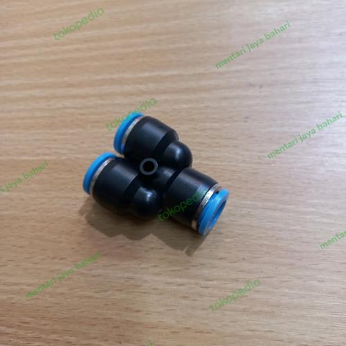 Jual FITTING PNEUMATIC Y UKURAN SELANG 6MM X 6MM X 6MM MPY 6 / PY 6 ...