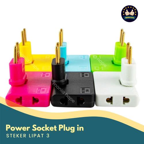 Jual KONTAK SOCKET POWER STEKER PLUG 3IN1 SAMBUNGAN KEPALA CHARGER ...