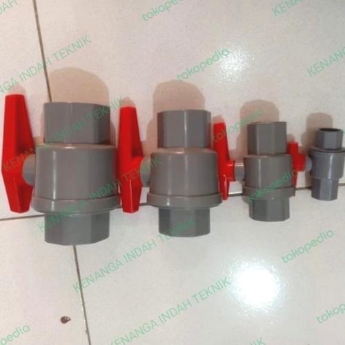 Jual Ball Valve PVC / Stop Kran PVC Socket Polos 2" Merk CM / Zuki ...