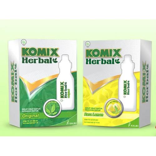 Jual Komix Herbal 15ml Original dan Lemon ( Meredakan Batuk Berdahak ...