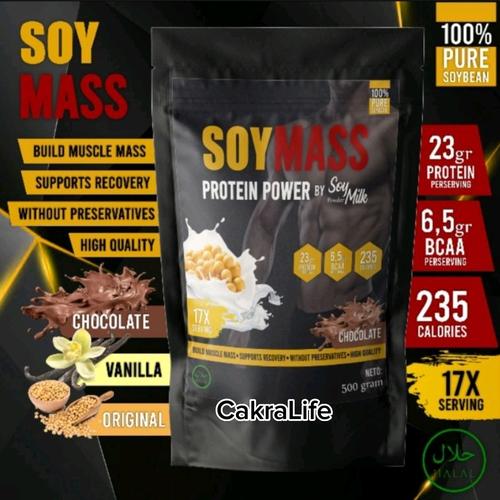 Jual whey protein kedela SOYMASS bubuk 500gr Halal - vanilla, 500gr ...