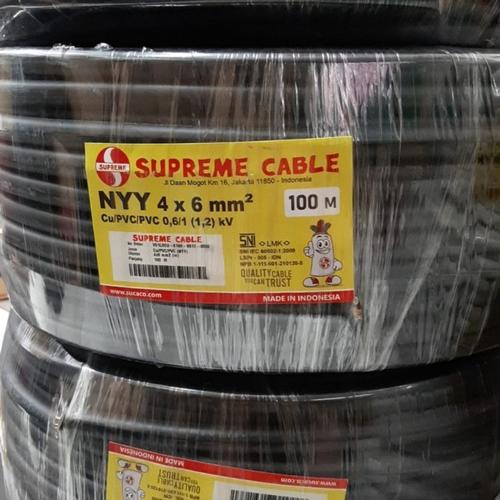 Jual kabel listrik supreme nyy 4x6 mm hitam kawat tembaga 50M 50 meter - Kota Tangerang ...