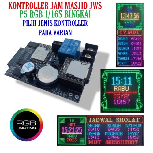 Jual Kit Modul Kontroler Jws Jam Sholat Masjid Digital Khalifah P5 ...