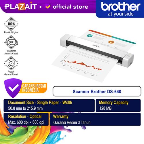 Promo Scanner Brother DS-640 Mobile Color Document Cicil 0% 3x - Kota ...
