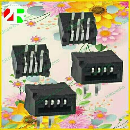Jual FFC FPC Flexible Cable Soket 4 Pin 1mm Female Right Angle PCB ...