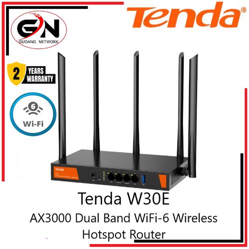 Jual Tenda W30E AX3000 Dual Band WiFi-6 Wireless Hotspot Router tenda ...